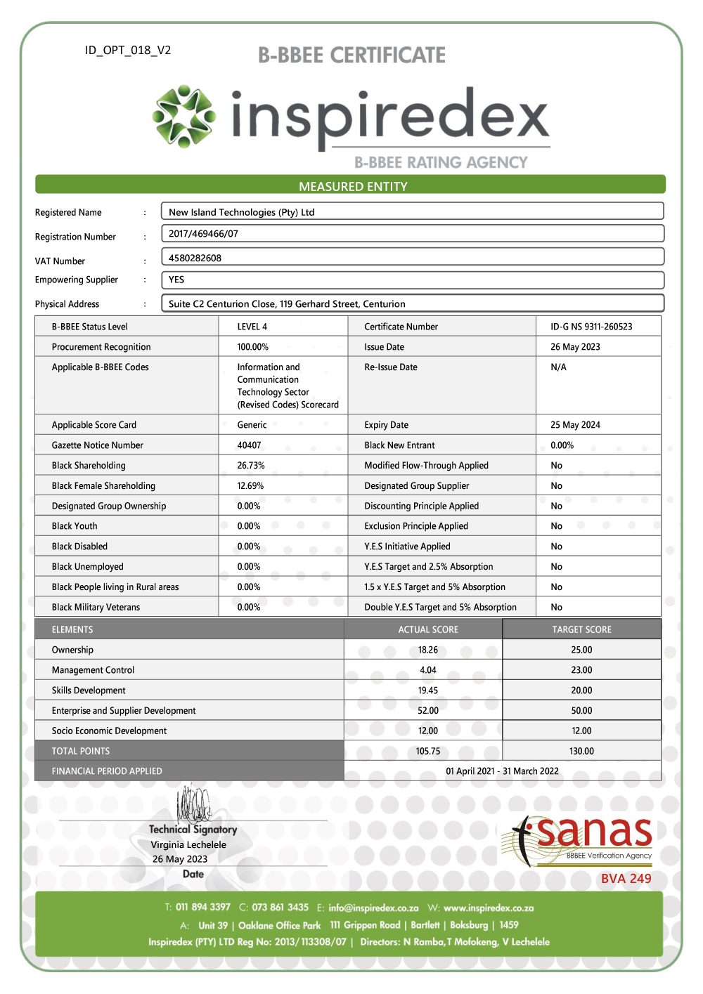 Black Economic Empowerment – New Island Technologies